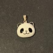 Pendentif ANIMAL TOTEM PANDA pierre naturelle Lithothérapie collier